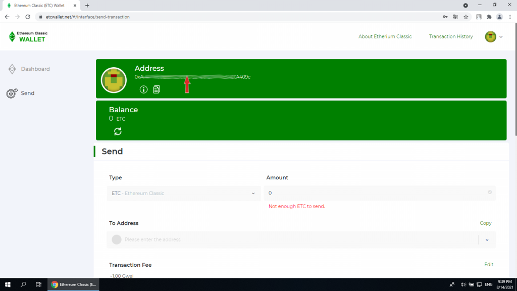 How to send and receive funds using your ETC wallet - Ethereum Classic ...