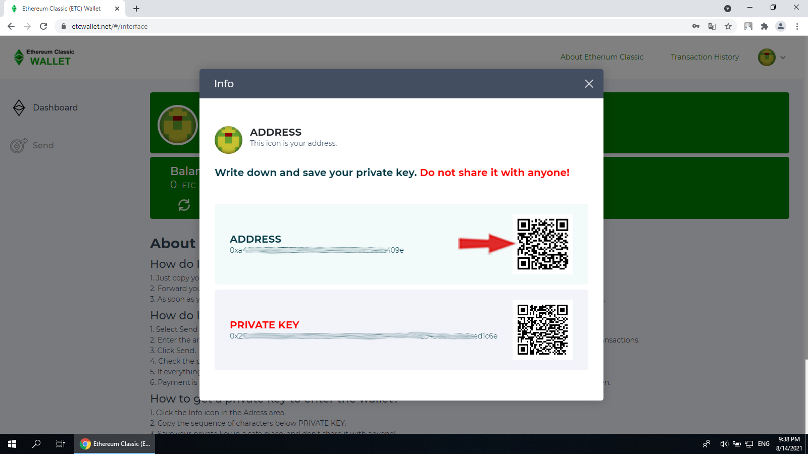 How to send and receive funds using your ETC wallet - Ethereum Classic ...