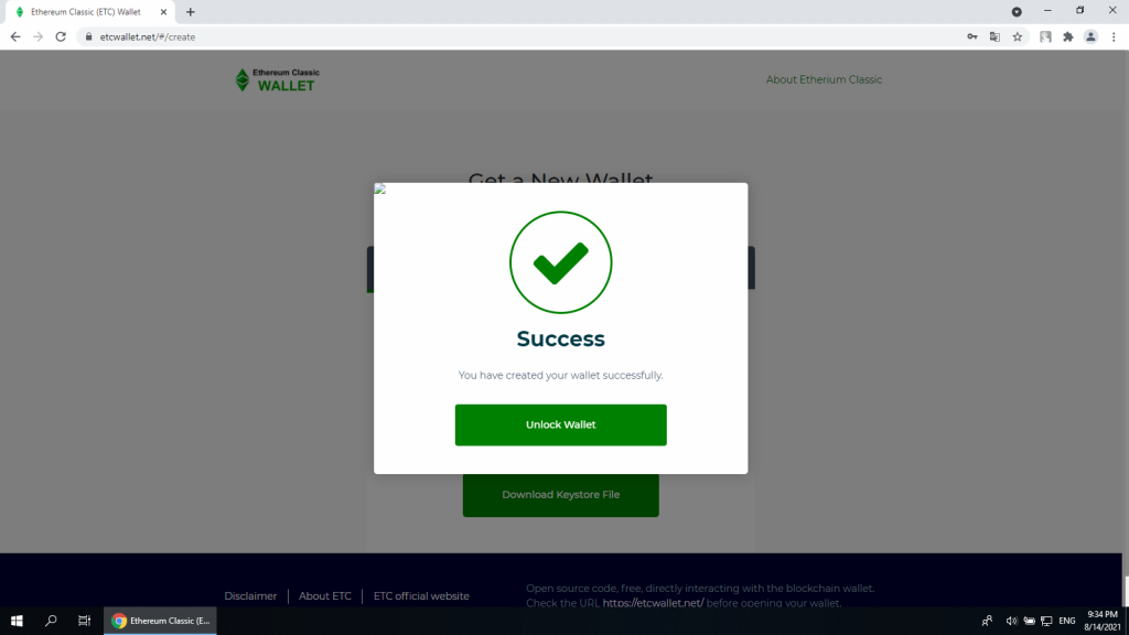 How to create an ETC wallet - Ethereum Classic (ETC) Wallet